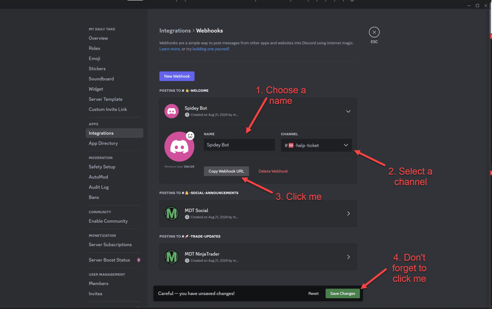 FREE Discord Share Service for NinjaTrader 8 - MyDailyTake